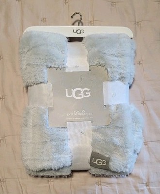 Ugg Dawson Textured Blanket Clear Creek Faux Fur 30 x 40 New | eBay