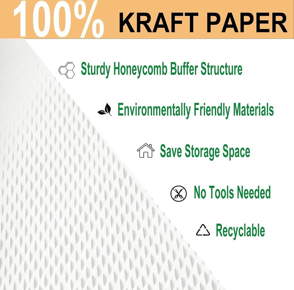 Honeycomb Packing Paper, 15" x 230' Packing Paper Substitute ...