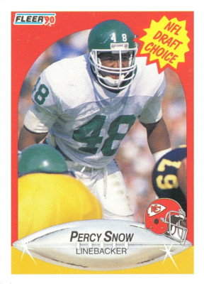 FLEER Percy Snow RC CHIEFS BEARS Michigan St MSU-SPARTANS | eBay