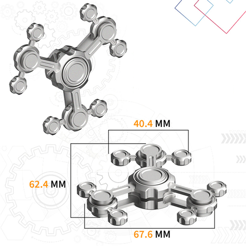 Chaos Pendulum luminous Fidget Spinner Adult Metal Hand Spinner EDC ...