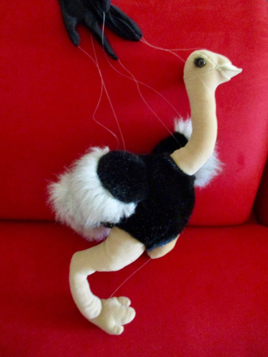 Ostrich Puppet Folkmanis Amazon.com: Folkmanis Emu Stage Puppet, Brown