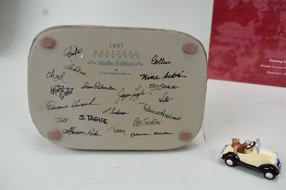 1997 Hallmark Keepsake Trimming Santas Tree Tabletop Piece Studio ...