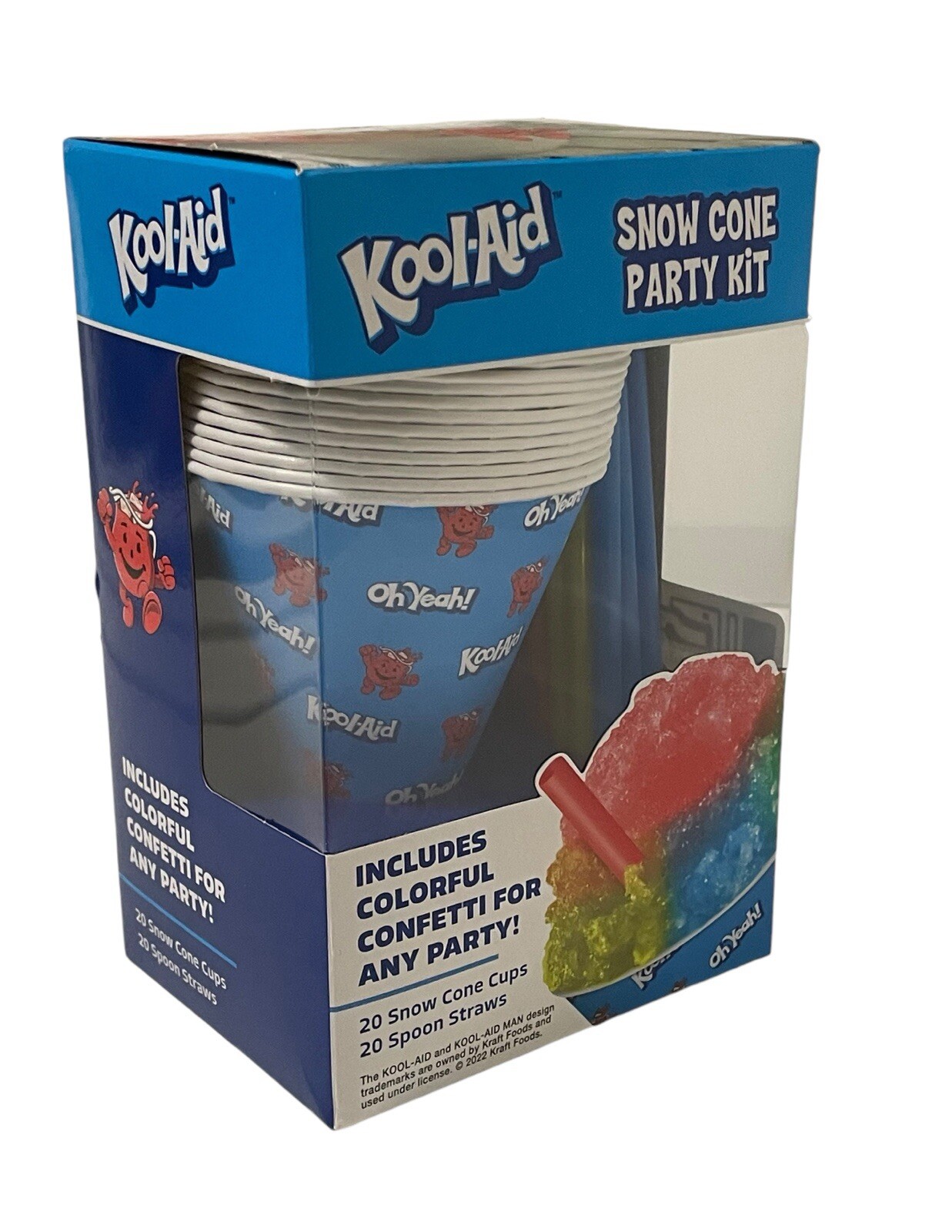 Kool Aid Snow Cone Party Kit 20 Cups & 20 Spoon Straws New NIB | eBay