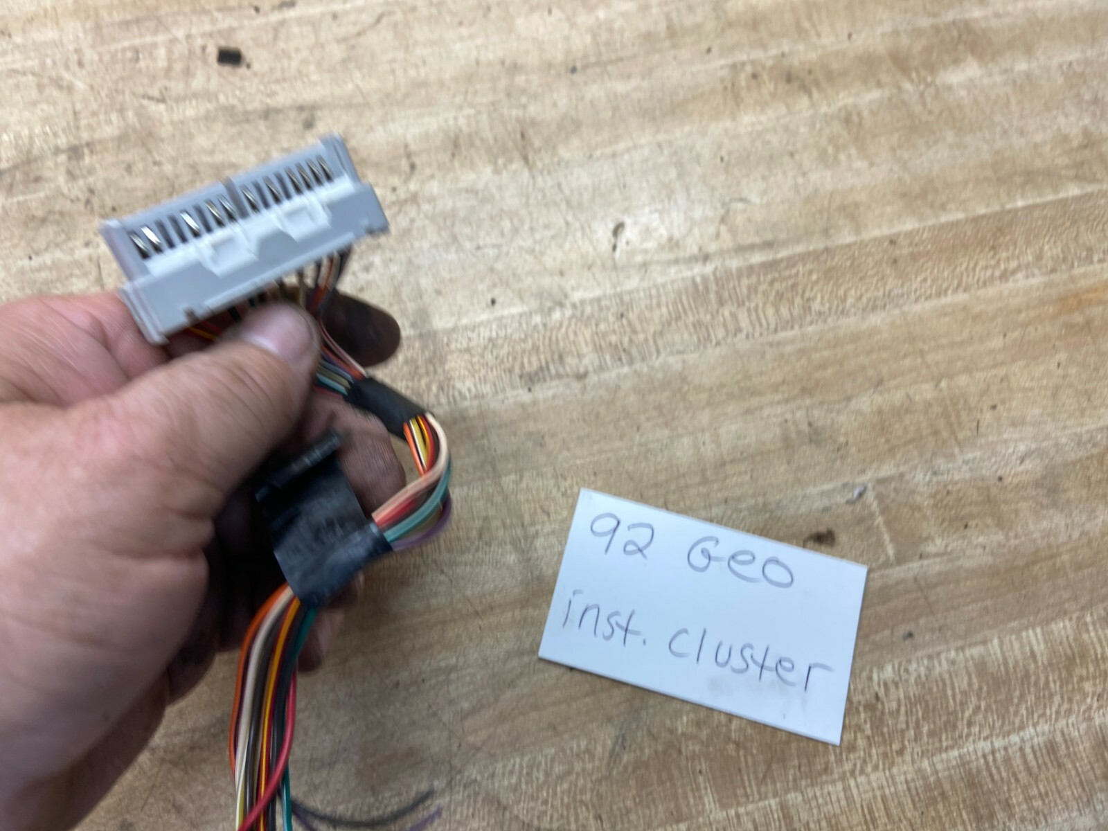 1992-1995 GEO METRO INSTRUMENT CLUSTER GRAY WIRING CONNECTOR PIGTAIL | eBay