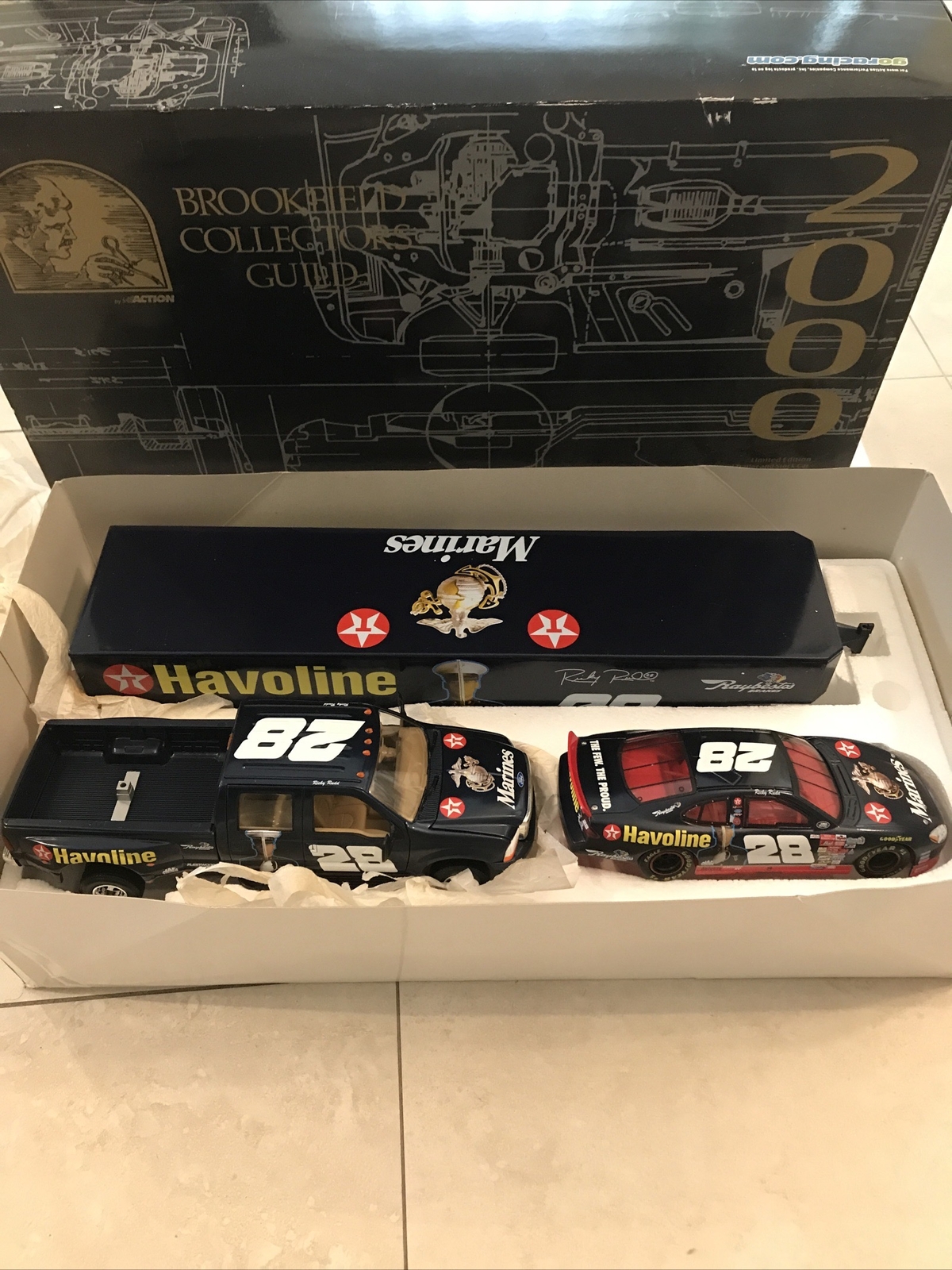 Brookfield 2000 1:24 Ricky Rudd Marines Texaco Ford F-350 Nascar ...