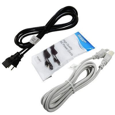 10ft AC Power Cord for Sony KDL / XBR Series Bravia TV LED Plasma Mains ...