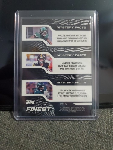 2024 Topps Finest Football Wide Receiver Mystery #MYST-25 SSP Not ...