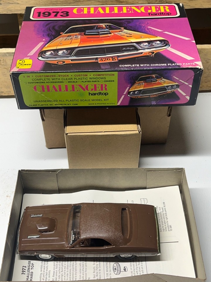 PALMER Built 1973 DODGE CHALLENGER MODEL KIT 7301-100 '73 MOPAR MUSCLE ...
