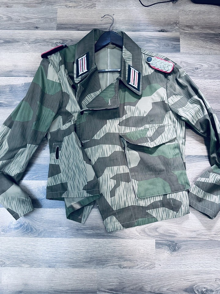 WWII German Panzer Splittertarn Tanker Wrap Jacket Size Large ...