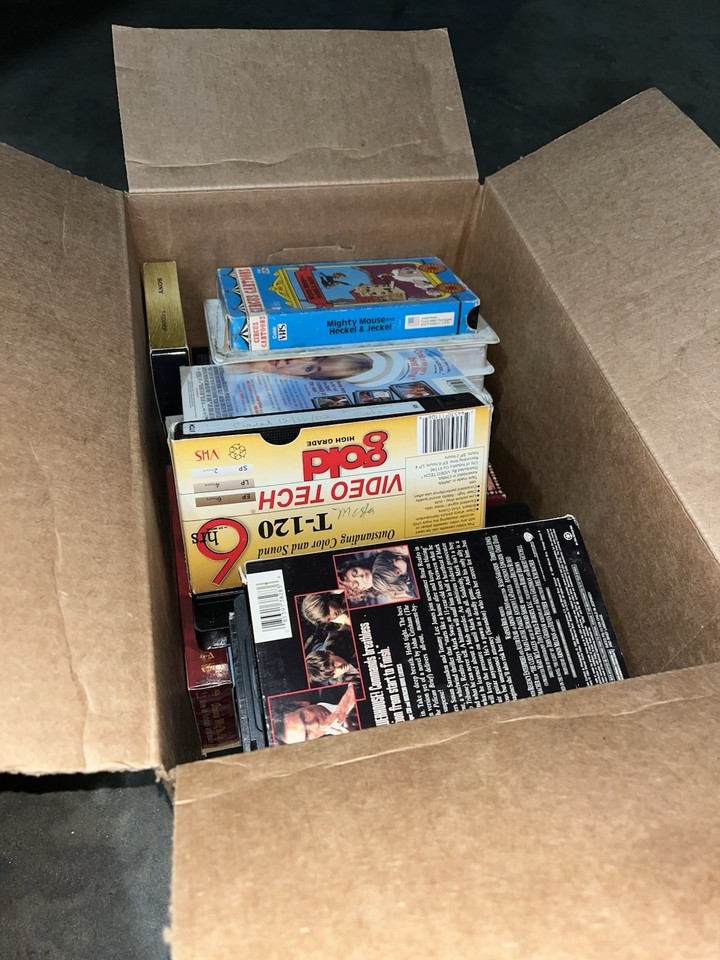 Vintage VHS Mega Lot – Blank + Movies + Cartoons – Big Box Classics | eBay