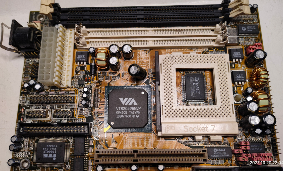 Super Socket 7 PCPartner MVP3BS7-95 / Manli M-MVP3 AGP PCI ISA & 128 MB ...