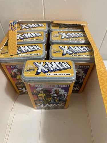 1996 All Metal Cards X-MEN SEALED TINS Team Metal 7 Tins and Box | eBay