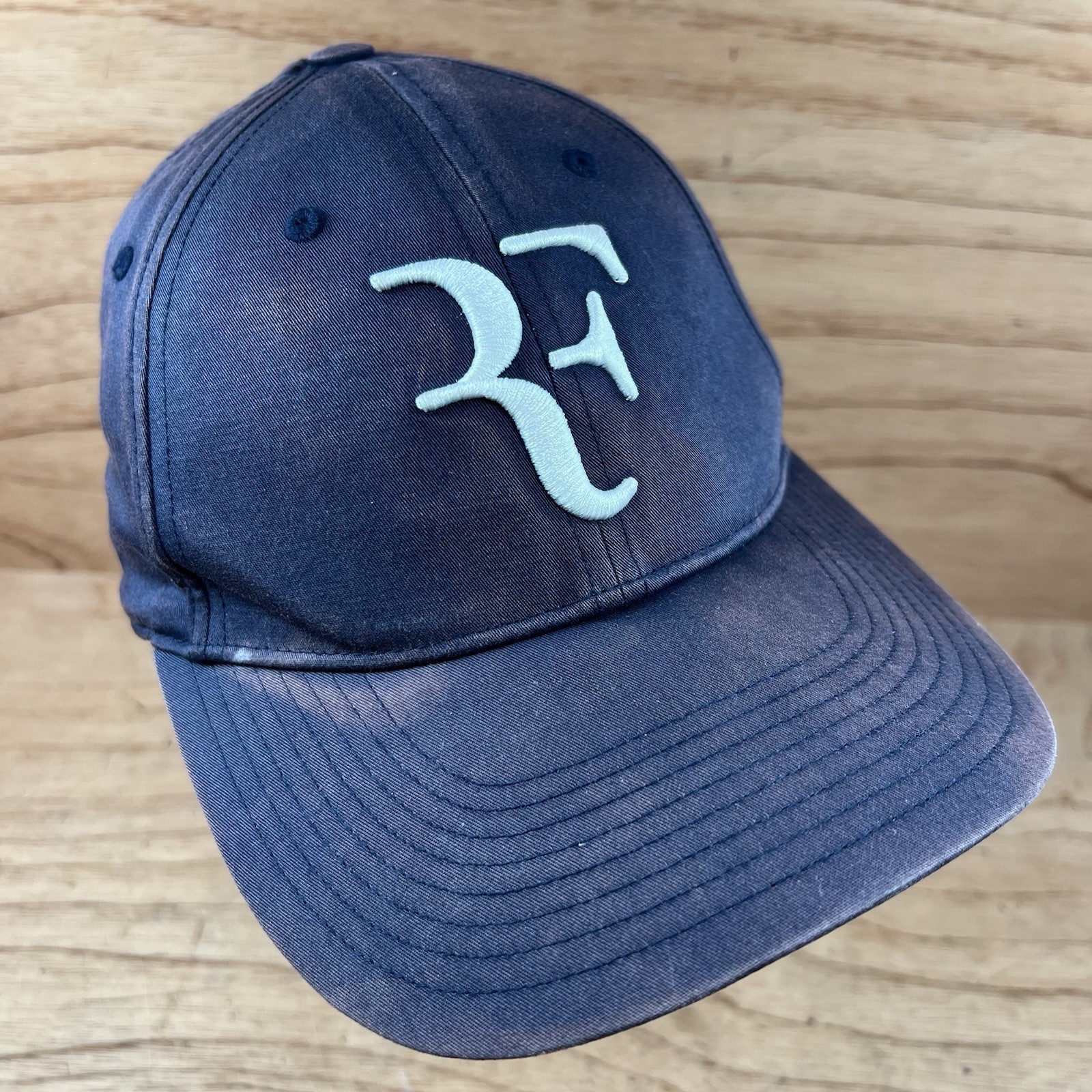 RARE!!! Roger Federer Sun Bleached Blue Navy Hat - Gem