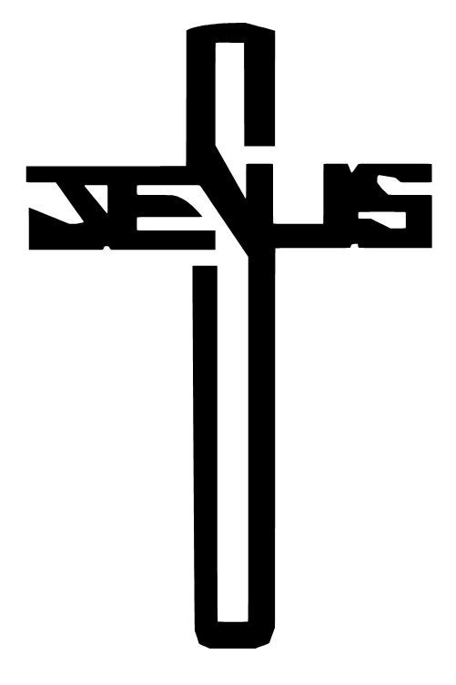 JESUS CROSS VINYL DECAL STICKER CHRIST GOD CHURCH CHOOSE COLOR | eBay