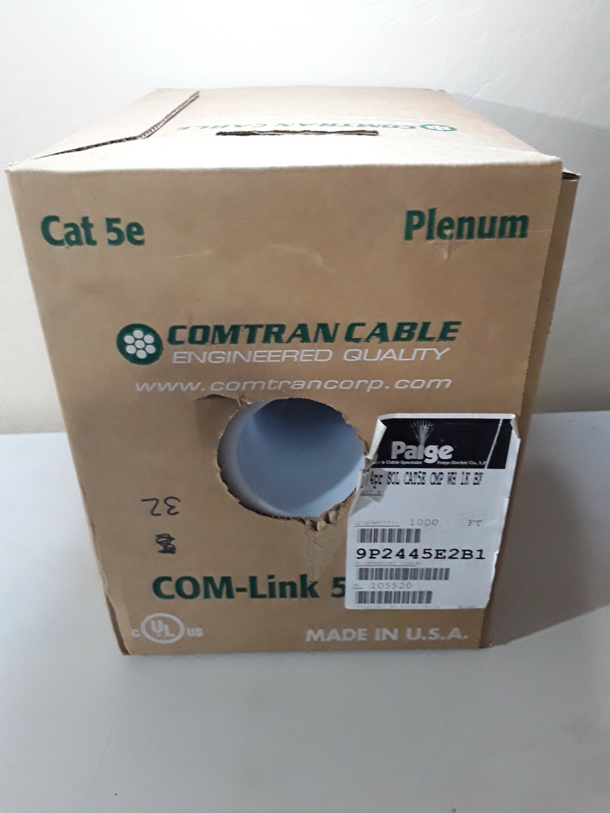 COMTRAN Cable Cat 5e 350 Plenum | eBay