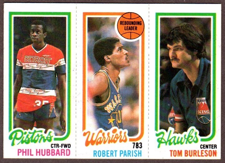 1980-81 TOPPS PHIL HUBBARD ROBERT PARISH TOM BURLESON #86 93 126 | eBay