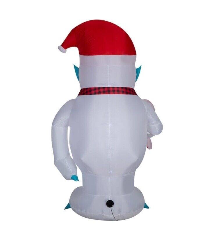 Holiday Living 9.5 Ft Yeti Abominable Snowman LED Airblown Inflatable ...