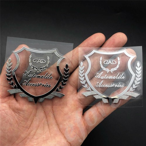 2pcs Silver DAD GARSON VIP JDM JP Japan Car Window Emblem Badges Decal ...