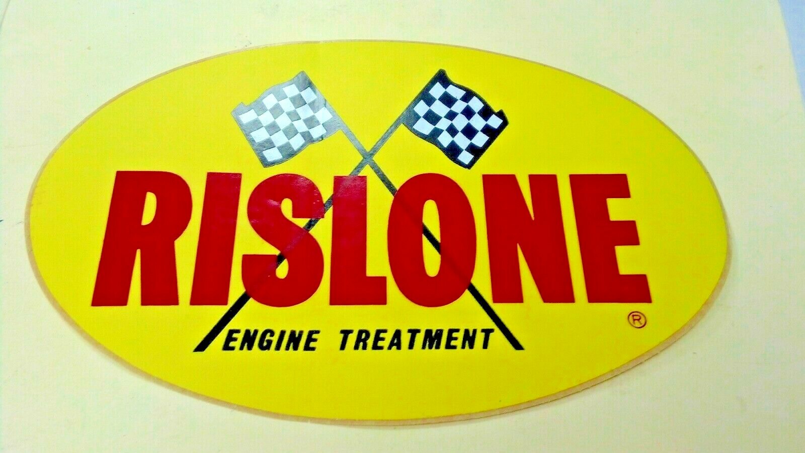 VINTAGE RISLONE ENGINE TREATMENT, RACING STICKER, 6-3/16" X 4" | eBay