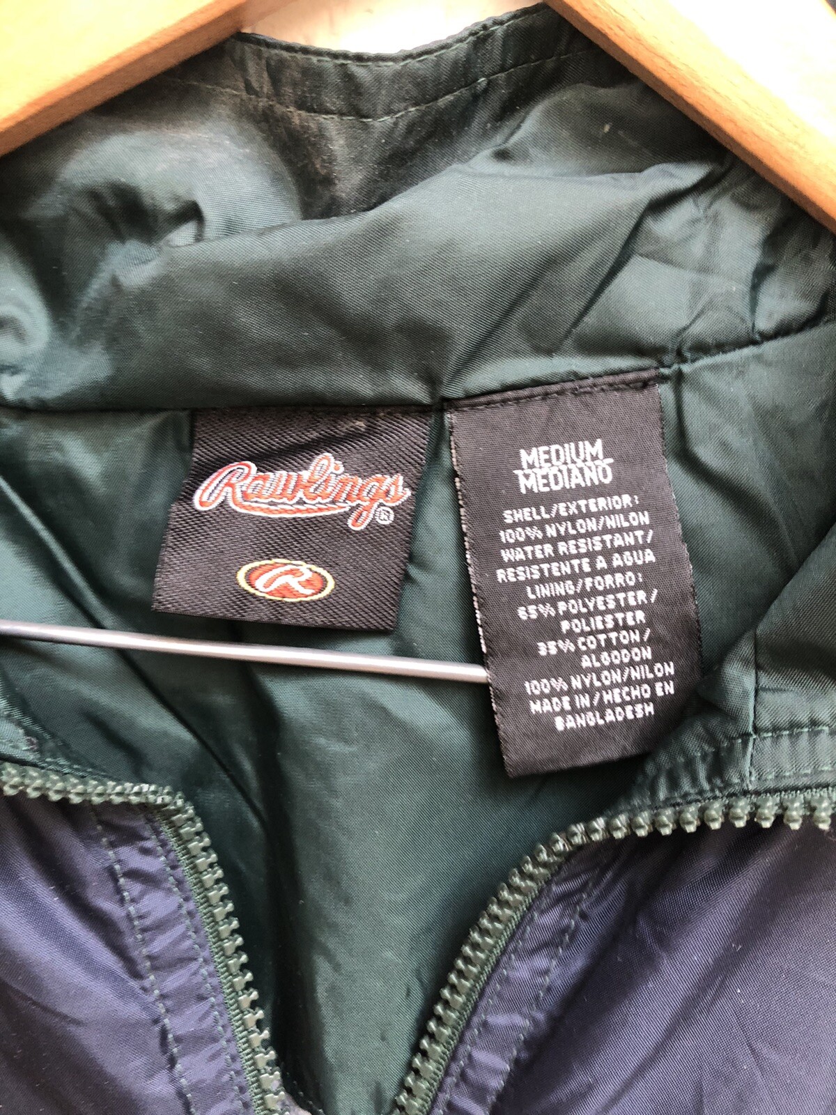 Rawlings NWT Mens Front Zip Multi Colored Nylon Water Resistant Jacket ...