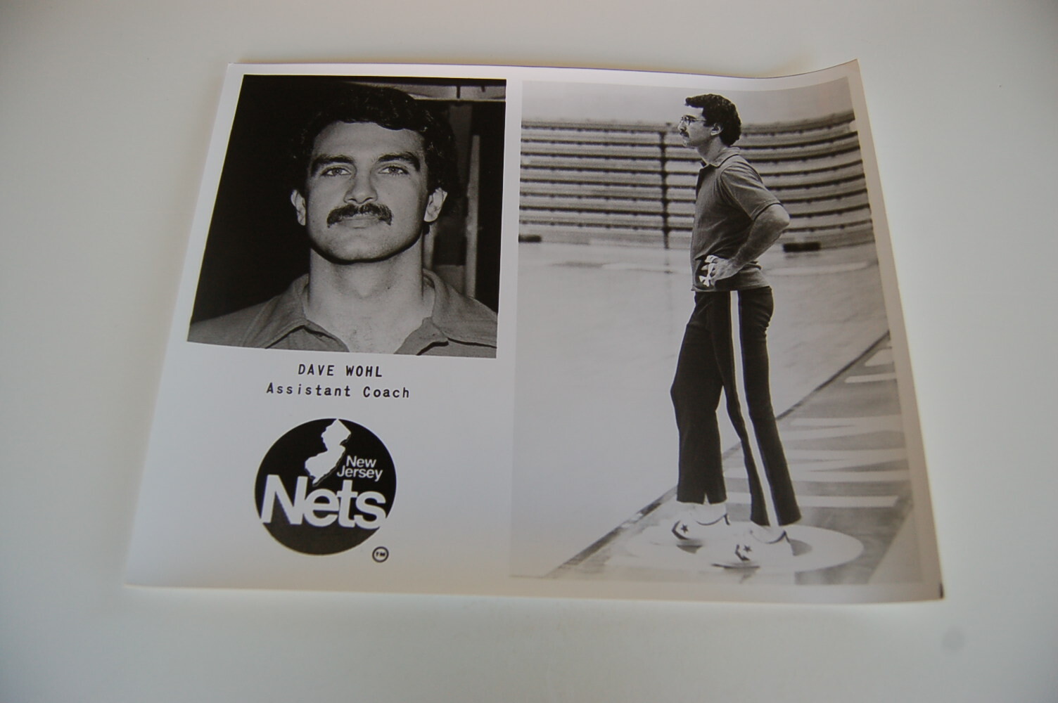 Vintage 1970s Dave Wohl New Jersey Nets Original Team Issue Photo | eBay