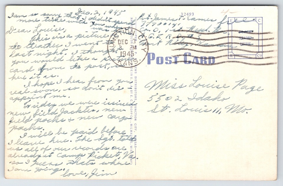 Ft Riley Kansas~Camp Funston~Camp Forsyth~War Dept Theatre~Soldier ...