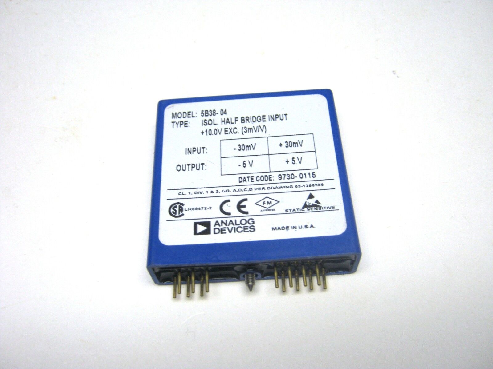 Analog Devices 5b38-02 Isolated Full Bridge Input Module 5b3802 for ...