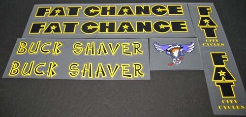 Fat Chance Buck Shaver Decal set | eBay
