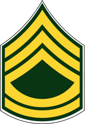 STICKER RANK US ARMY E7 SERGEANT FIRST CLASS VINYL | eBay