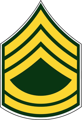 STICKER RANK US ARMY E7 SERGEANT FIRST CLASS VINYL | eBay