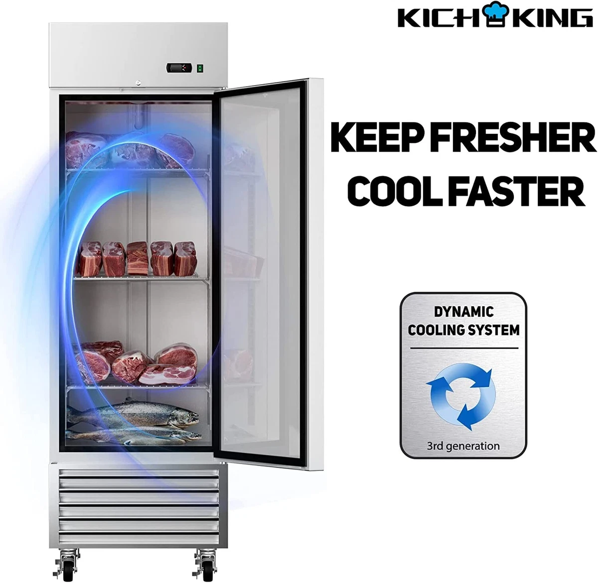 Inside Industrial Freezer
