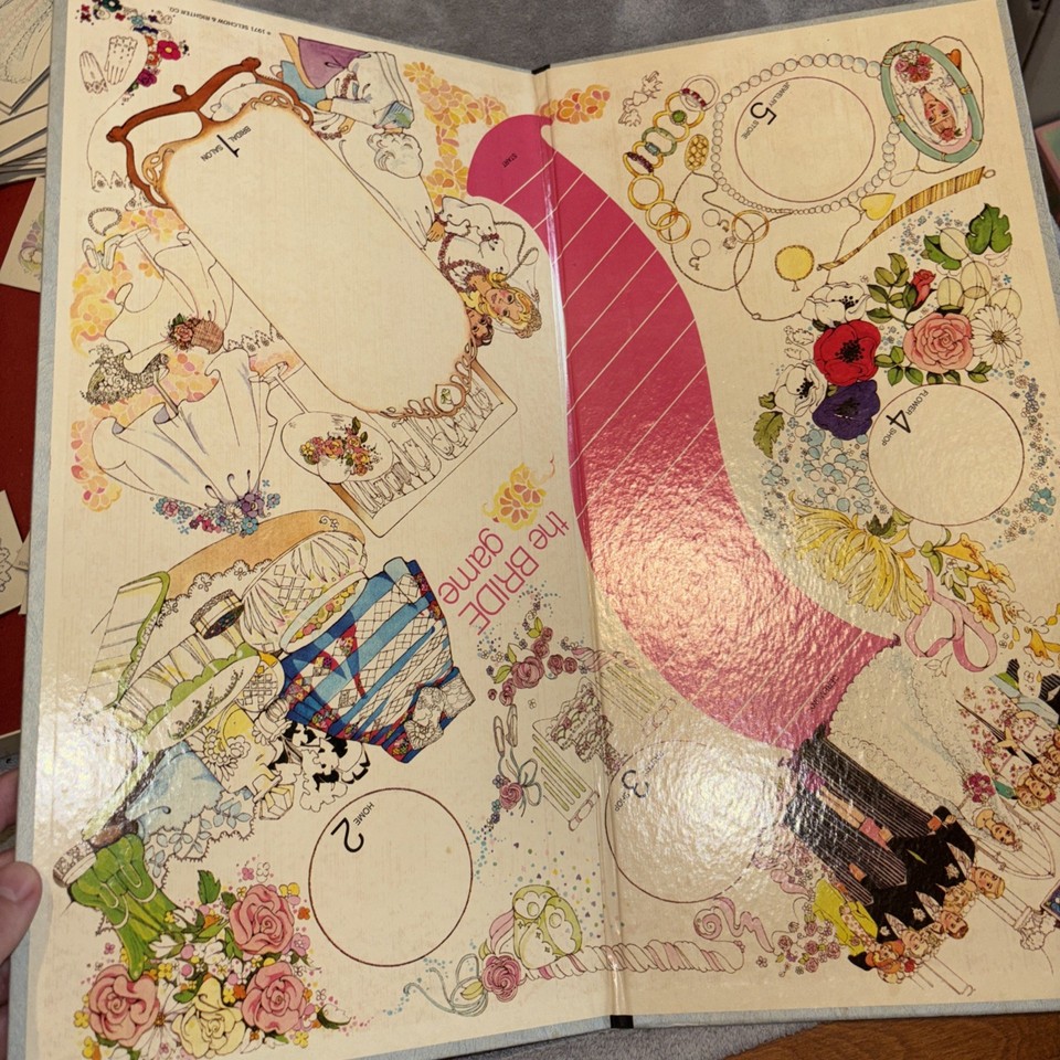 Vintage The Bride Board Game Girls Wedding Selchow & Righter Co. Boxed ...