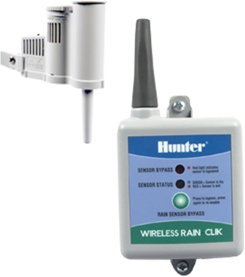 Hunter Rain Clik WRCLIK Wireless Rain Sensor System, Automatic Shutoff ...