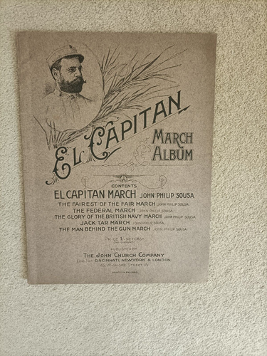 Vintage Sheet Music - 'El Capitan' March Album - Sousa | eBay UK