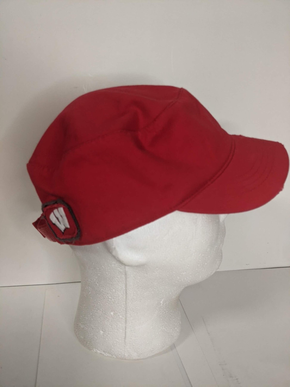 Wisconsin Badgers hat strapback cadet millitary style cap embroidered ...