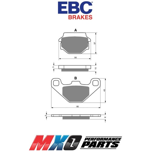 EBC Rear Brake Pads KTM 600 LC4 (MX) 1992 FA067TT | eBay