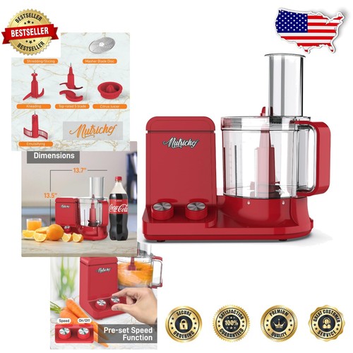 Multipurpose 12-Cup Kitchen Food Processor with Ultra-Quiet Motor ...