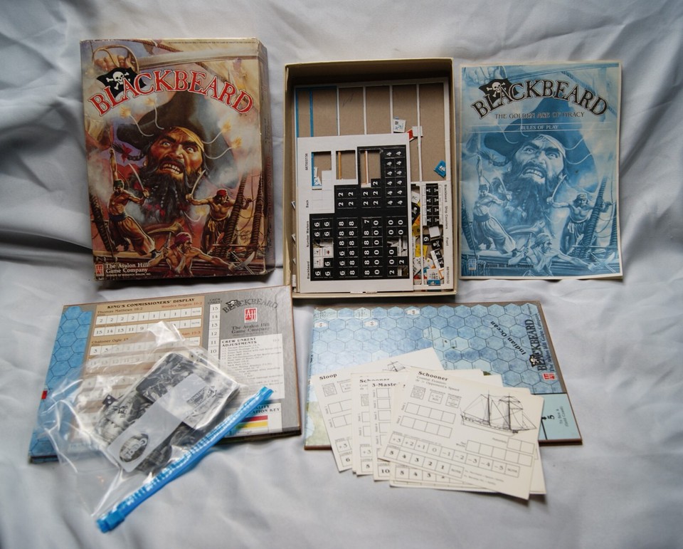blackbeard board game READ DESCRIPTION avalon hill games company | eBay