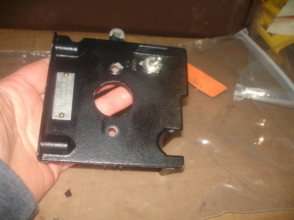 McCulloch timber bear back plate on off chainsaw part only bin 1006 ...