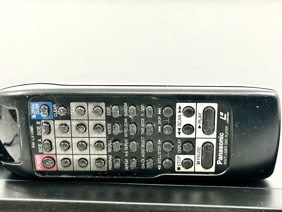 Vintage PANASONIC LX-K780 Multi-Laserdisc Player Karaoke **Remote ...