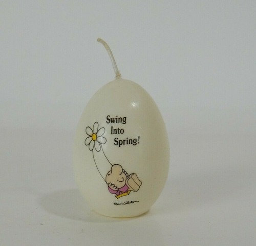 Ziggy Wax Egg Candle "Swing into Spring" by Tom Wilson Hallmark 3" | eBay