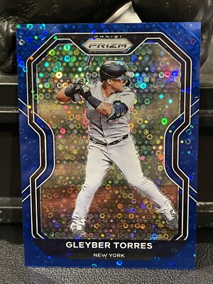 2021 Panini Prizm Gleyber Torres Blue Disco Prizm /199 New York Yankees ...