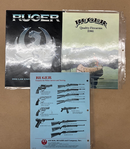 RANDOM LOT RUGER STURM REVOLVER POLICE HUNTING LITERATURE MANUALS ...