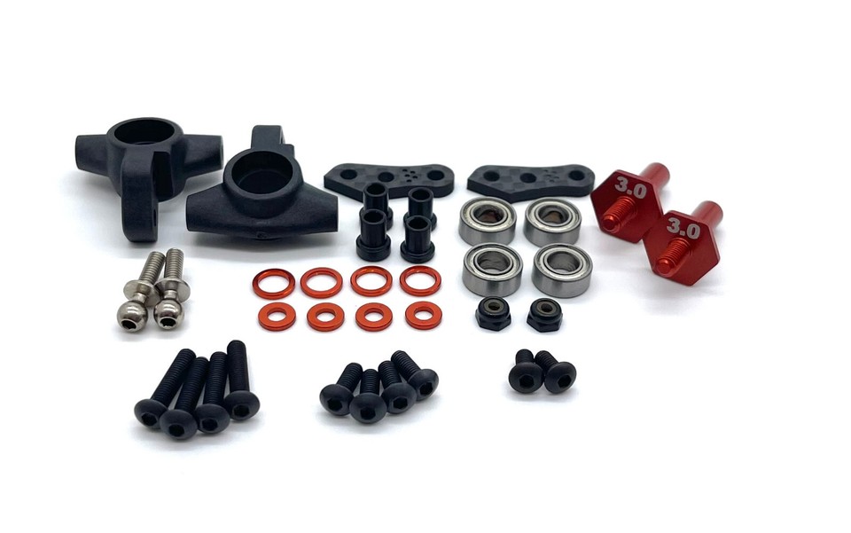 HB Racing D2 - Front Axles & Steering Blocks (F-6) Evo 204240 | eBay