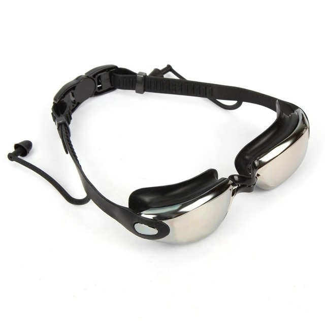 Olympic Nation Pro Swim Goggles Black With Mirrored Lenses Top Quality ...