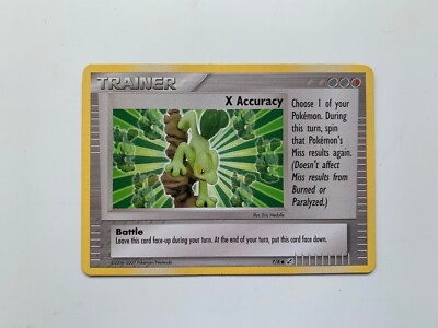 Pokemon Card X Accuracy Trainer 7/8 Trading Figure Game(2) | eBay Australia