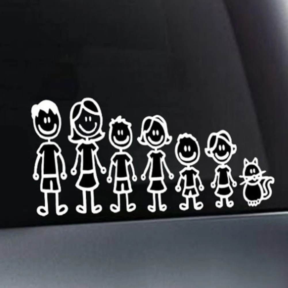 Car Stickers Family Stick Figures