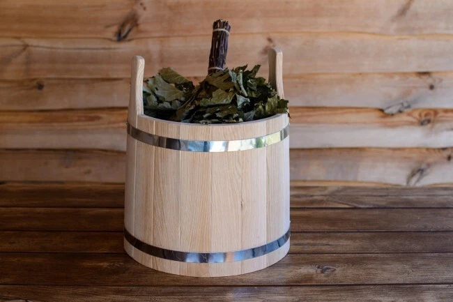 Купить Ибей | 3 Gal Sauna Oak Wooden Bucket Bottomless Ladle SPA ...