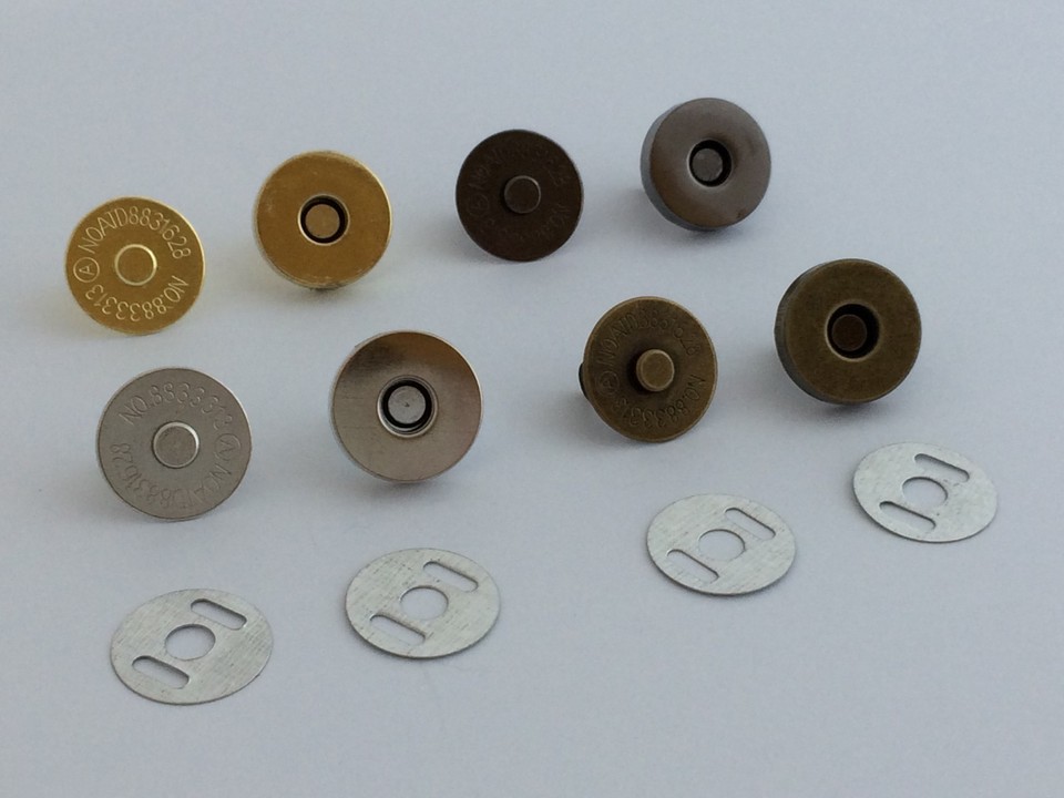 Strong Magnetic Snap Fasteners Metal Clasps Bag Magnet Handbag Button ...