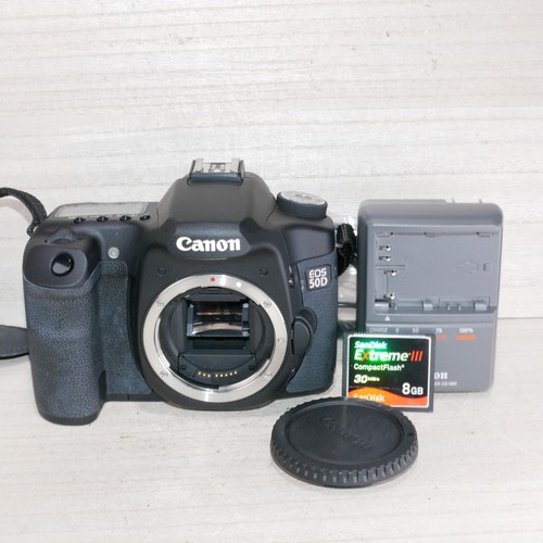 Canon EOS 50D 15MP DSLR Camera Body *MINT* SHUTTER COUNT 522! 8GB CF ...
